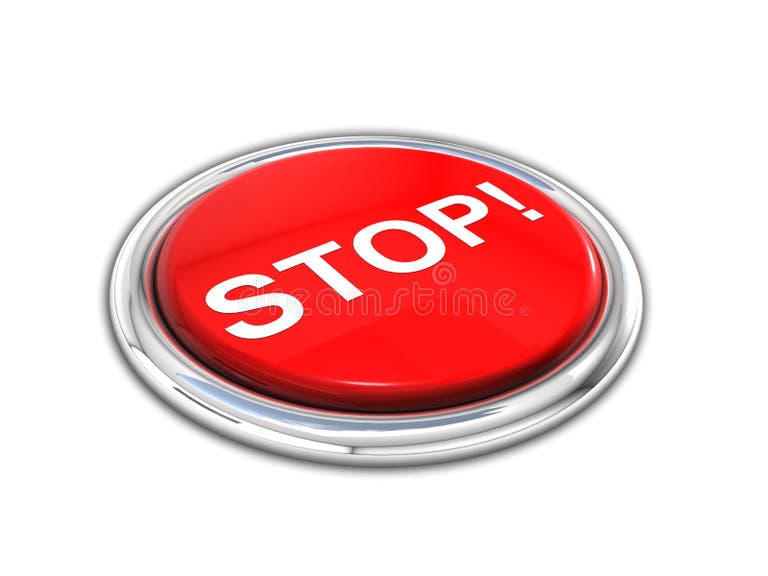 Red shiny stop button stock illustration. Illustration of pattern - 9759105