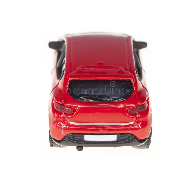 Red and shiny toy car stock photo. Image of travel, concept - 122781550