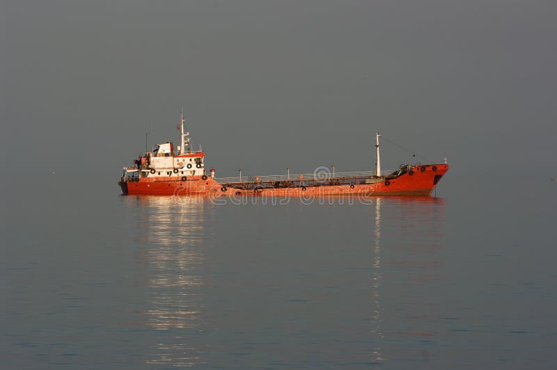 Red Ship Breakdown stock photo. Image of moored, turkey - 16459376