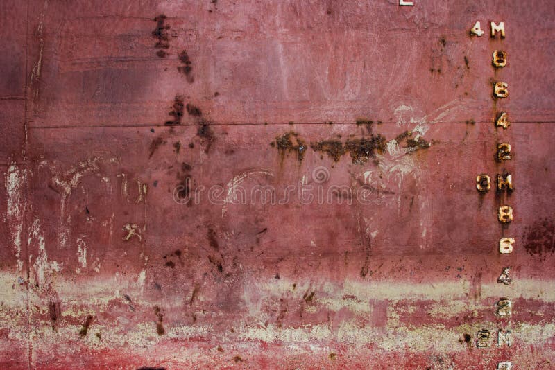Cargo Ship Red Hull Texture Stock Image - Image of hull, shallow: 19758559