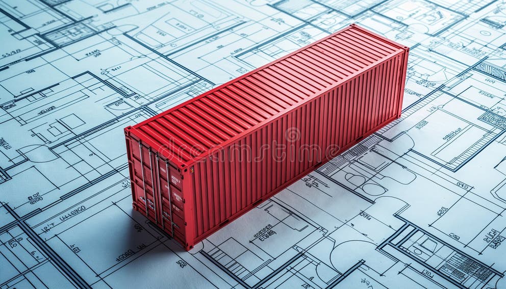 Shipping Container Drawings Stock Illustrations – 165 Shipping ...