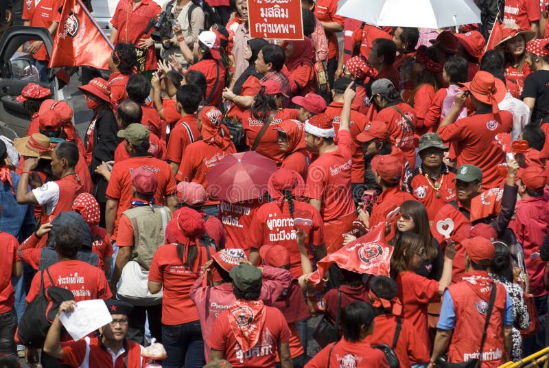 Red Shirt Protest - Bangkok Editorial Photography - Image of party ...
