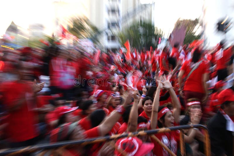 Red Shirt Protester are Protest Against the Govern Editorial Stock ...
