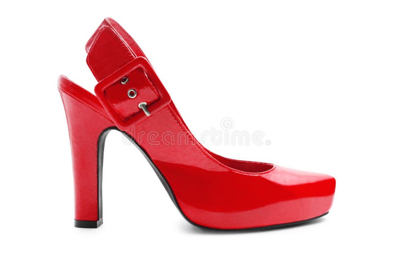 Pair of Ladies Retro Platform High Heel Shoes Stock Image - Image of ...