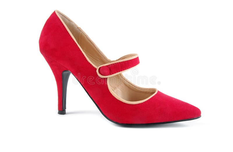 Red shoe stock photo. Image of shoe, heels, leather, single - 28858038