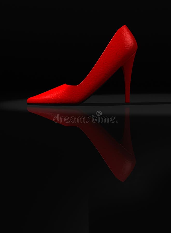 Red shoe stock illustration. Illustration of fashion, elegance - 5407276
