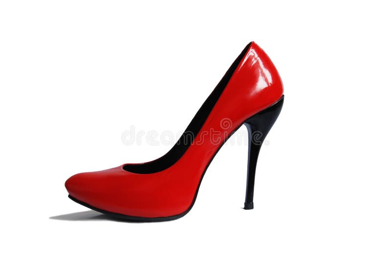 Leg in red shoe stock photo. Image of ankle, dancer, calves - 1588668
