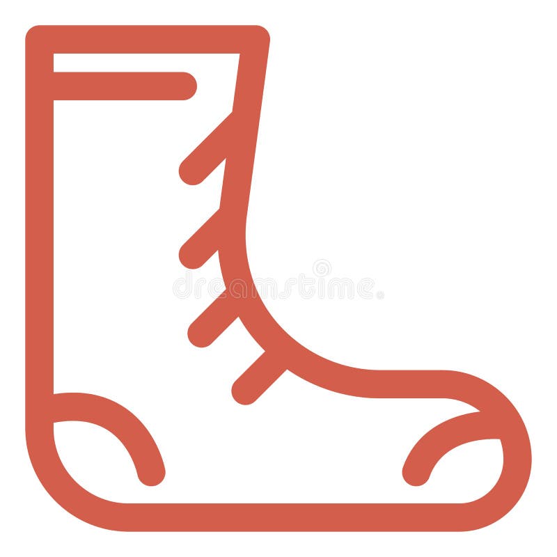 Red shoe, icon stock vector. Illustration of graphic - 260374186