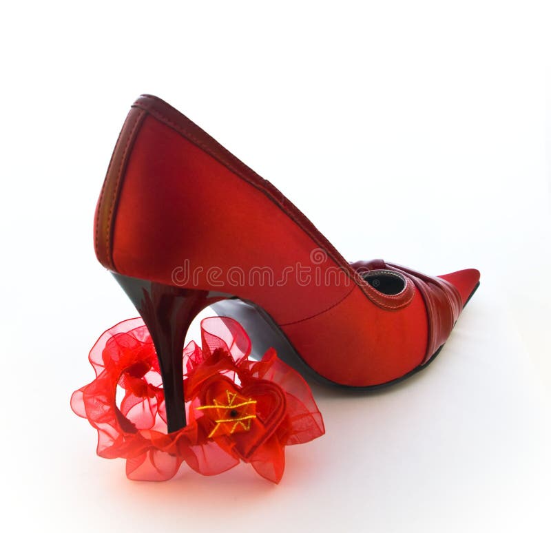 Red Shoe Red Garter Stocking Stock Photos - Free & Royalty-Free Stock ...