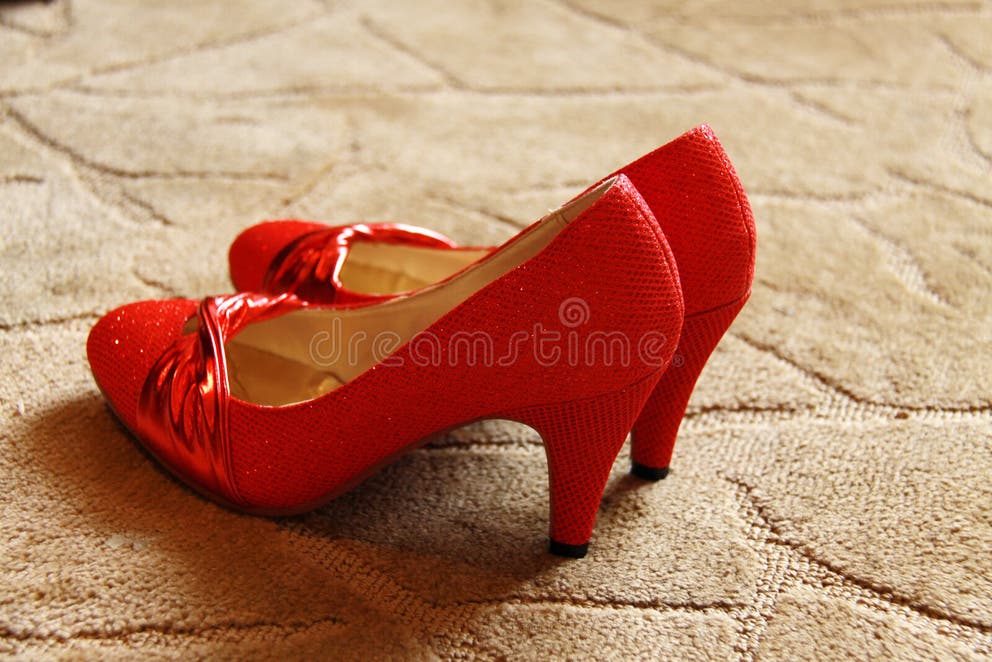 Red shoes stock image. Image of women, heel, bride, clothing - 13578373