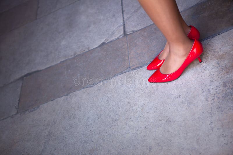 Red shoes stock image. Image of fashion, accessories - 21595527