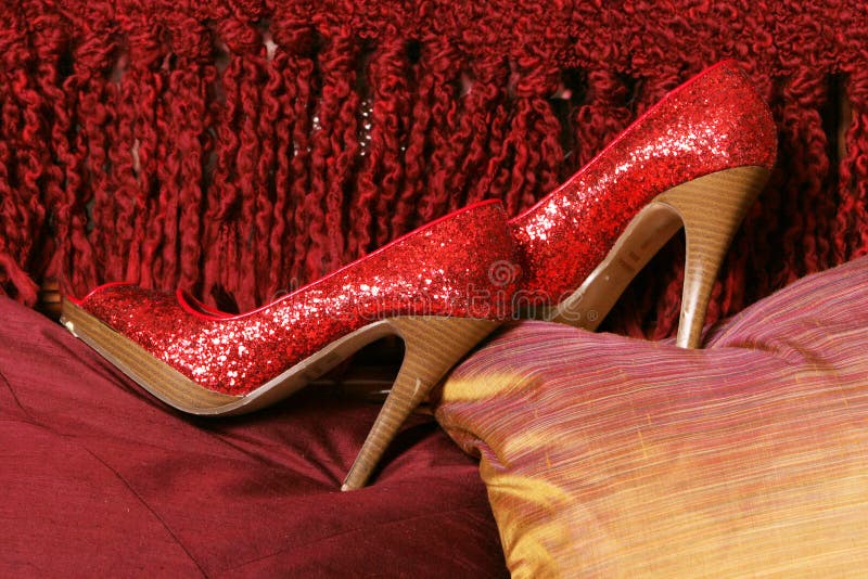 Red shoes stock image. Image of shiny, shoe, beautiful - 2162107