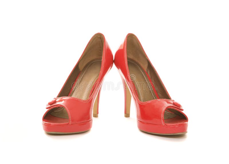 Red shoes stock image. Image of elegance, cool, high, reflection - 8207375