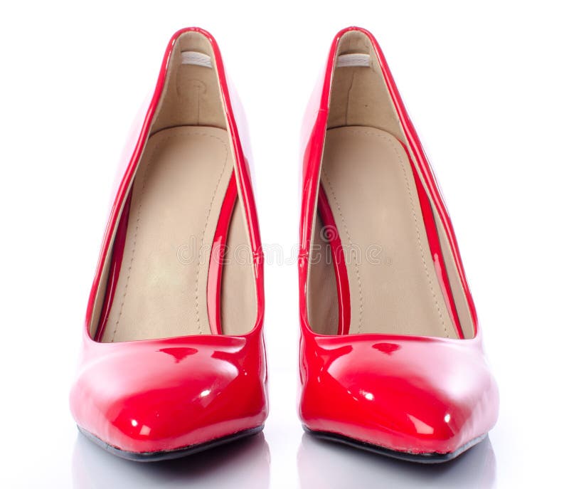 Red stiletto shoe stock photo. Image of femininity, sensuality - 47281588