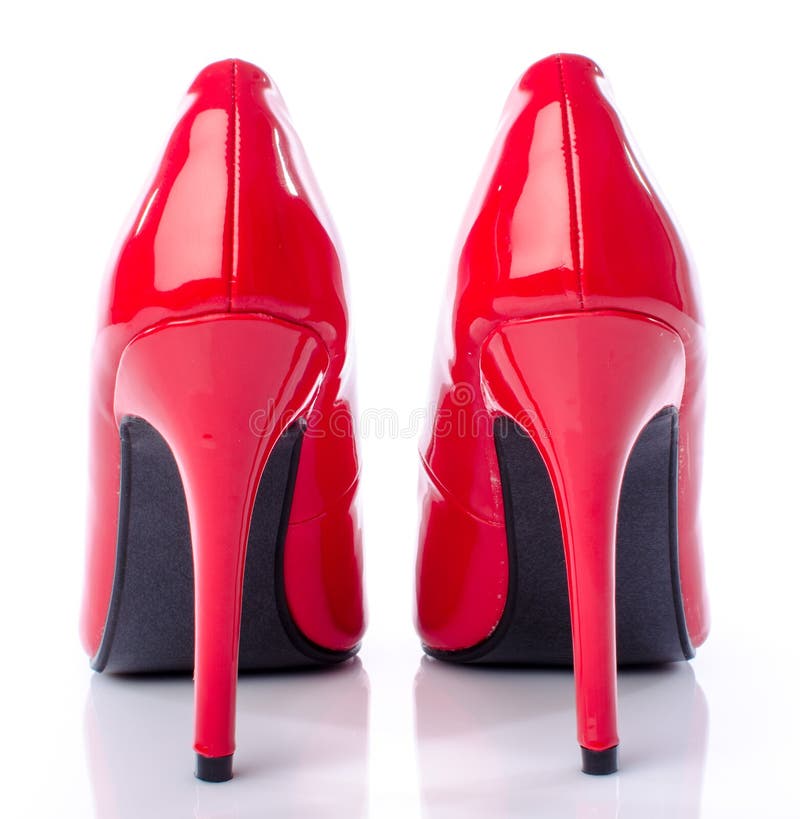 Red stiletto shoe stock photo. Image of high, femininity - 47281588