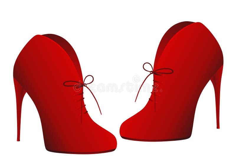 Red shoes stock vector. Illustration of clipart, graphic - 41098608