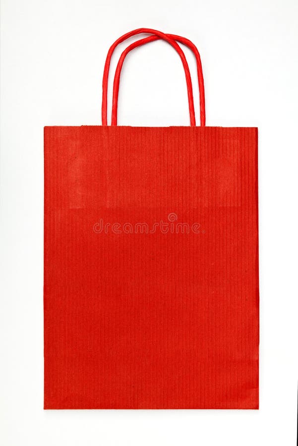 Red shopping bag. stock image. Image of merchandise, packet - 24603513