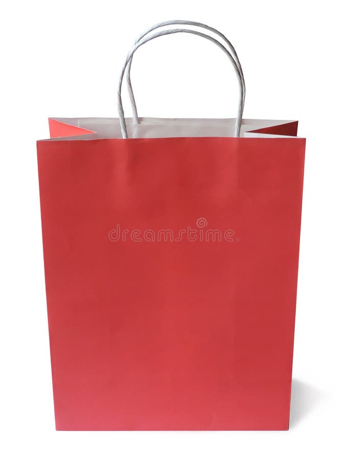 Red shopping bag stock photo. Image of consumerism, gift - 68372292