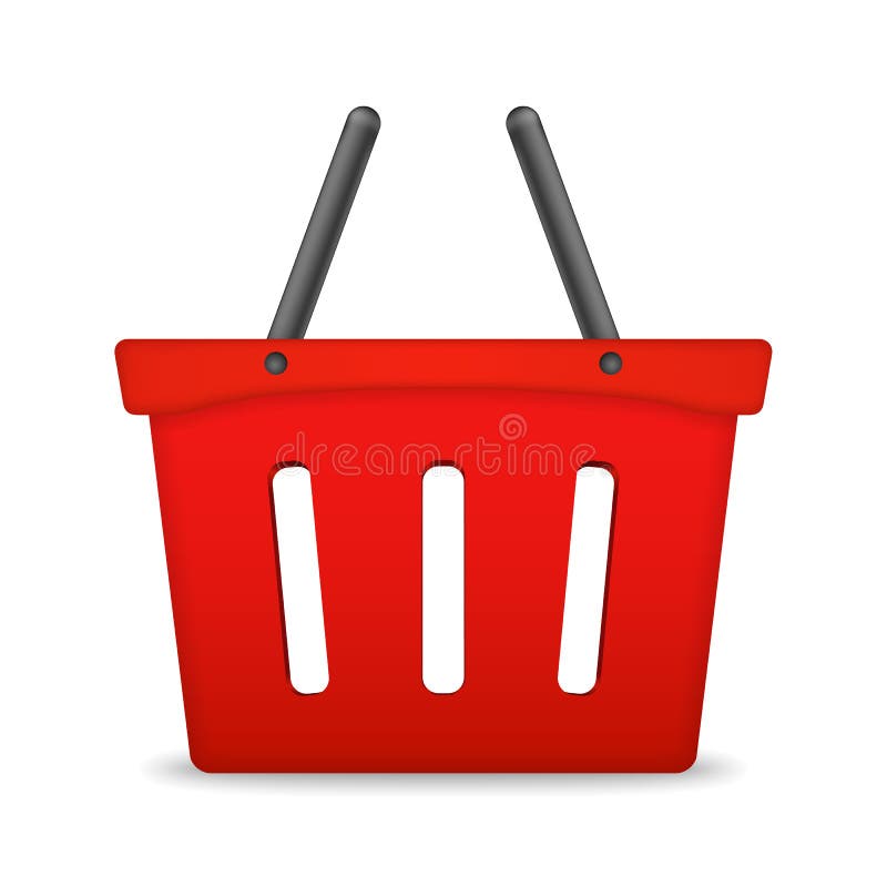 Shopping Basket Icon stock vector. Illustration of basket - 33568039