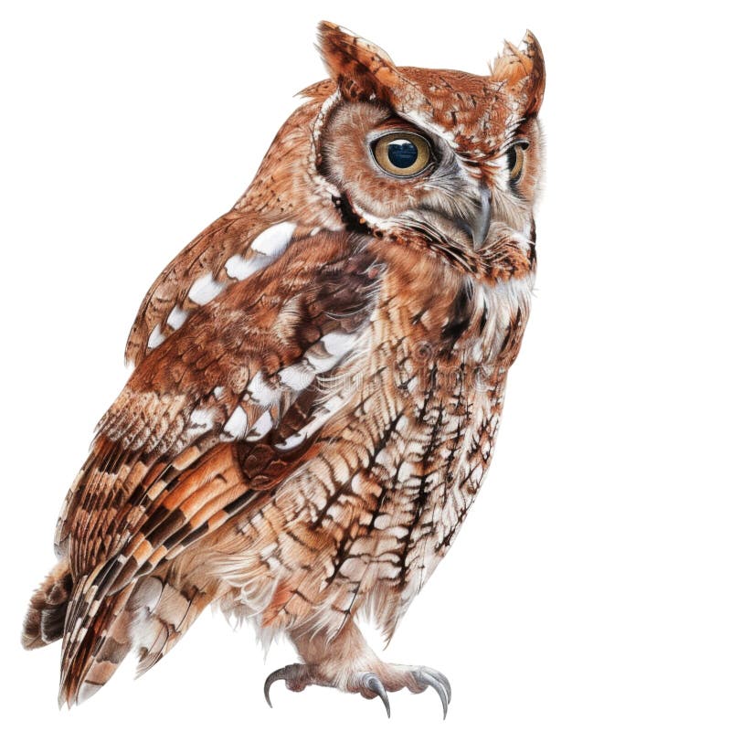 A Red-Shouldered Hawk with Sharp Claws Stock Image - Illustration of ...