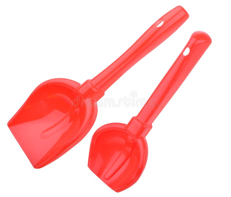Red shovels set stock photo. Image of shovel, play, recreational - 51935796