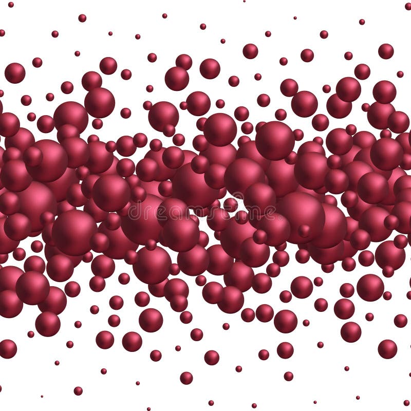 Red Shpere Pearl Background. 3 D Rendering. Eps 10 Stock Illustration ...