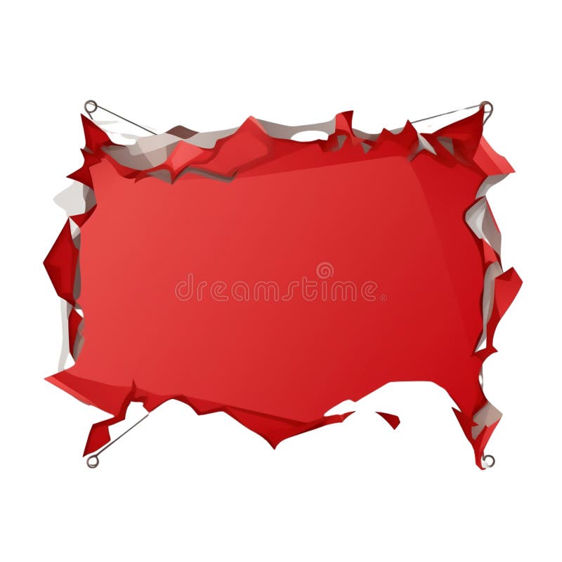 RED SHRED PAPER on a BEAUTIFUL WHITE BACKGROUND Stock Illustration ...