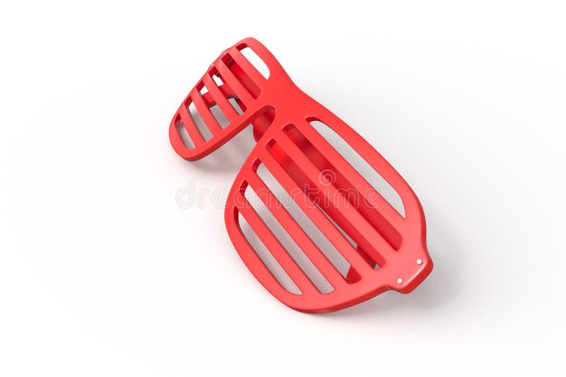 Red Retro Shutter Shades White Backdrop Stock Photos - Free & Royalty ...