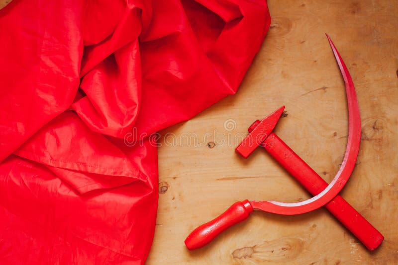 Red Sickle and Hammer Communism Soviet Union History Stock Image ...