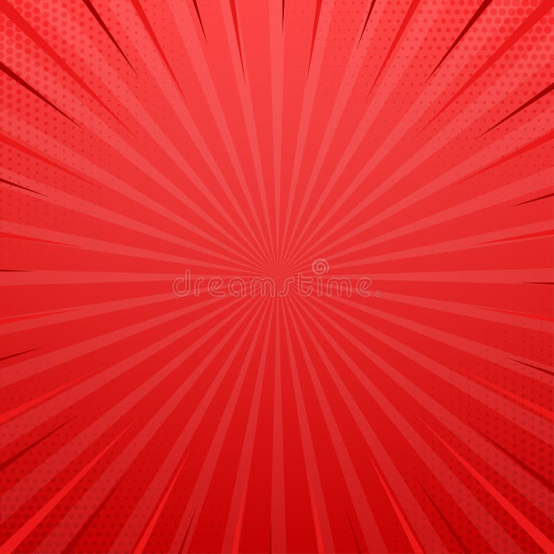 Red Side Hatch with Halftone Effect. Vintage Pop Art Retro Vector ...
