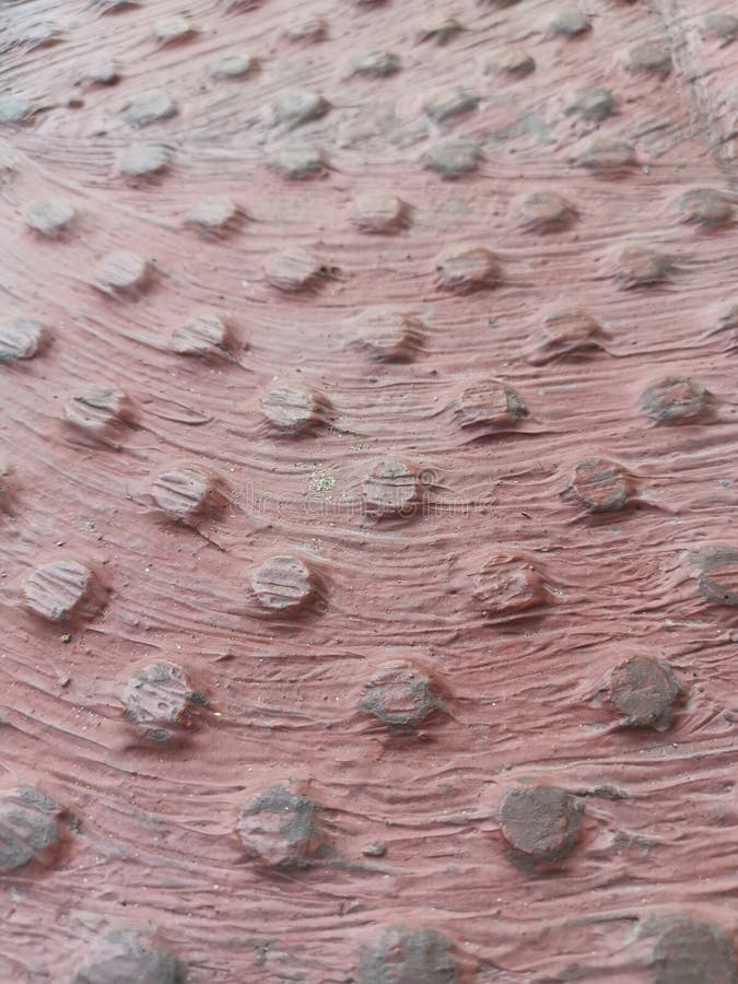 Red Side Walk Texture with Relieve, Safety Surface for Car and ...