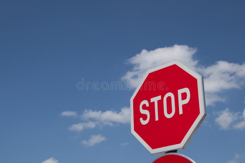 Red sign stock photo. Image of traffic, direction, sign - 19526724
