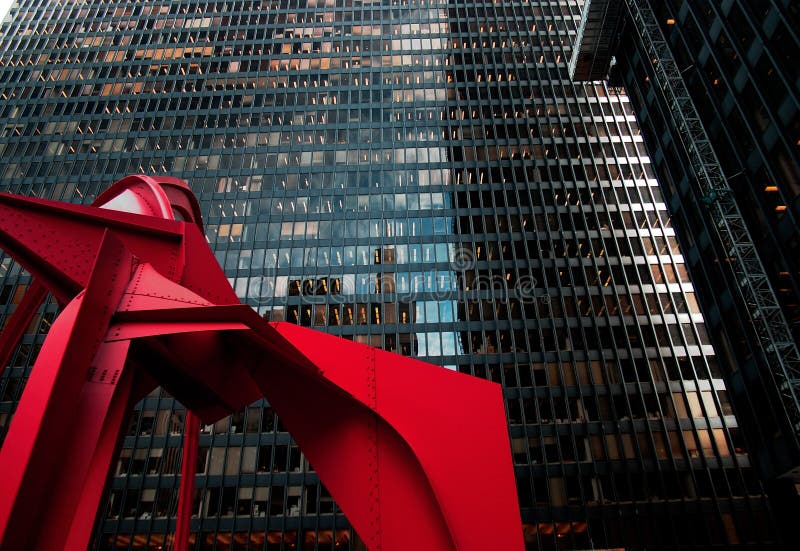 Red sign stock image. Image of reflections, buildings, urban - 646277