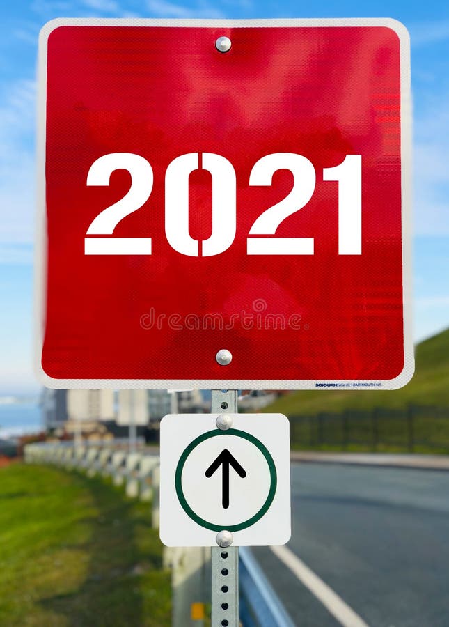 2021 red sign board. stock illustration. Illustration of girl - 202838766