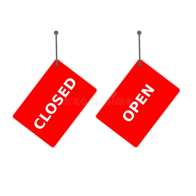 Red Closed Sign Stock Illustrations – 17,277 Red Closed Sign Stock ...