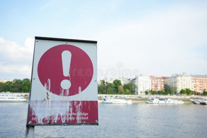 Red Sign of Forbidden Entry Caution Stock Photo - Image of mark ...