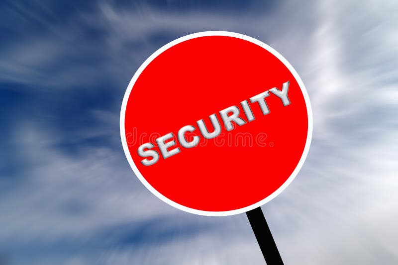 Security on Sign stock photo. Image of safe, safety, dividend - 2761670