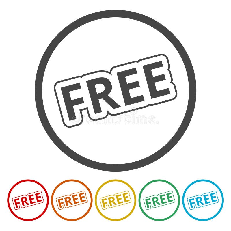 Red sign free stock vector. Illustration of discount - 131143703