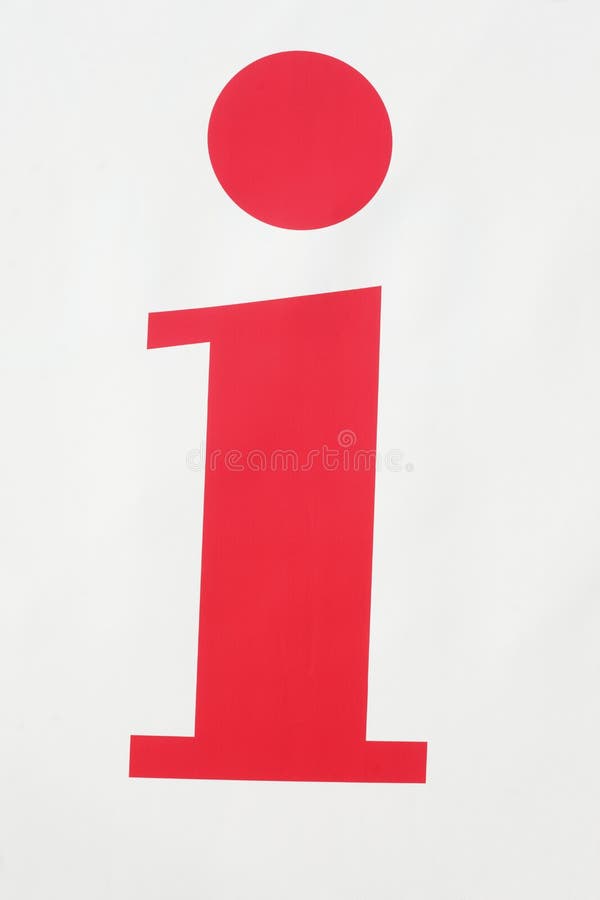 Red sign i stock photo. Image of point, information, sign - 97161394