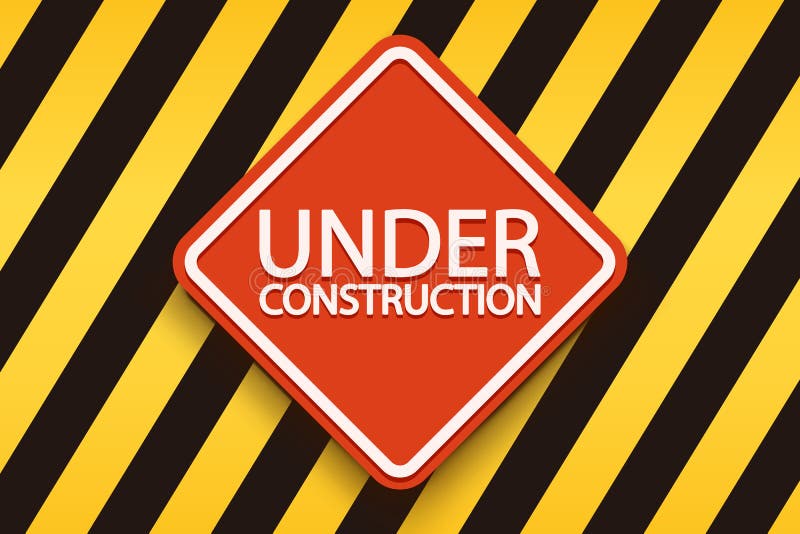 Red sign on stripes stock vector. Illustration of construction - 76797547