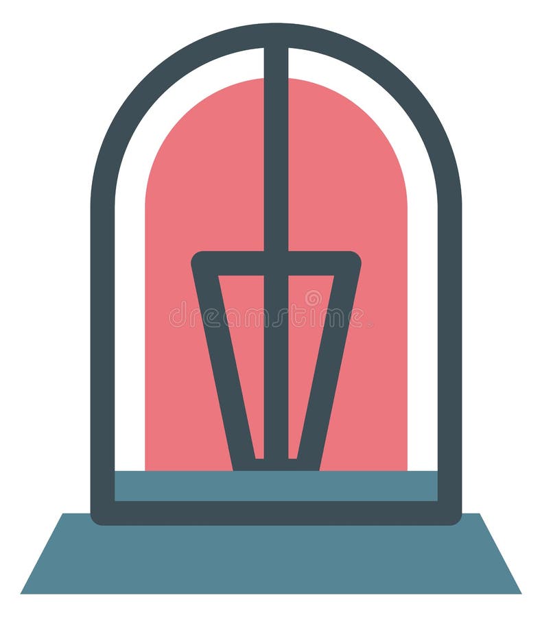 Signal Lamp Icon. Red Alert Light Symbol Stock Vector - Illustration of ...