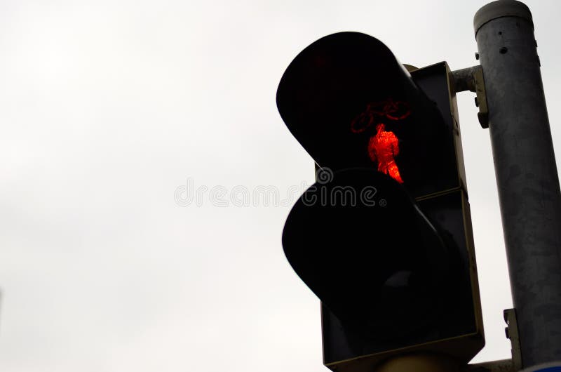 Red Signal of a Traffic Light Stock Photo - Image of semaphore, stop ...