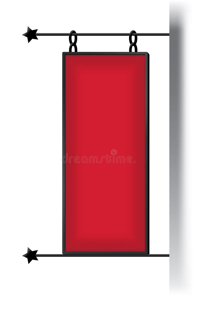 Red Vertical Signboard Stock Illustrations – 628 Red Vertical Signboard ...