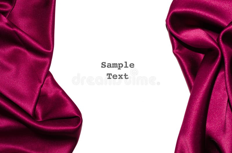 Red Silk Border left right stock photo. Image of design - 32574434