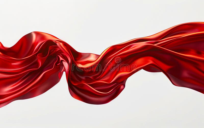 A Red Silk Fabric is Blowing in the Wind Stock Photo - Image of liquid ...