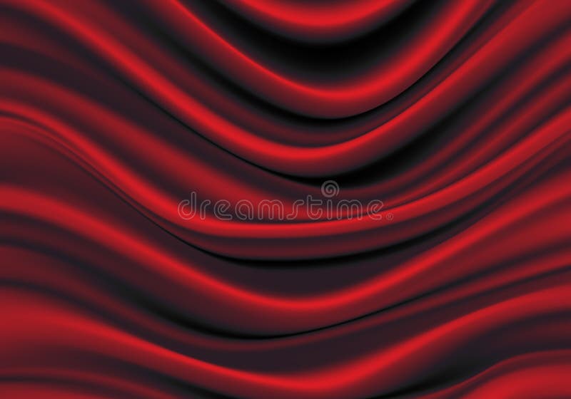 Red Silk Fabric Wave Luxury Background Vector Stock Vector ...