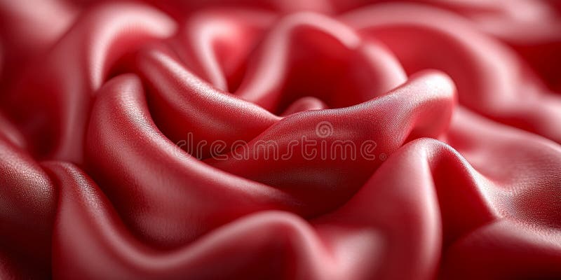 Red Silk Fabric Draped Elegant Soft Texture Background Wave Fold Rich ...