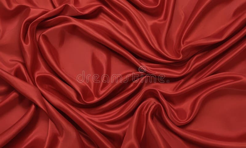 Red Silk Fabric Texture Background Stock Illustration - Illustration of ...