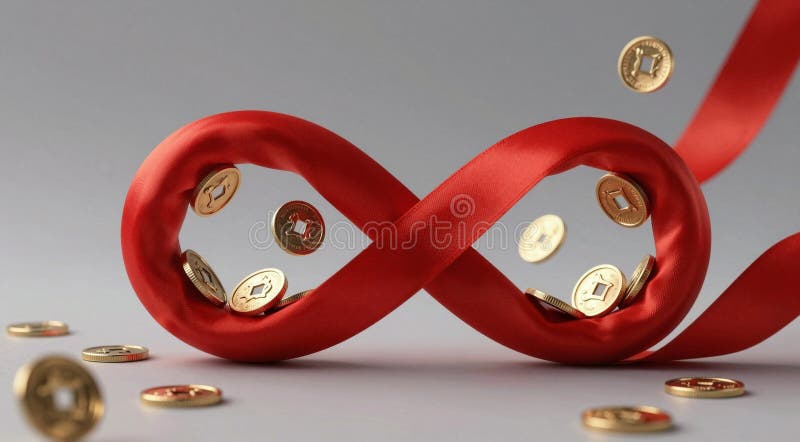 Red Silk Ribbon Forming Stock Illustrations – 108 Red Silk Ribbon ...