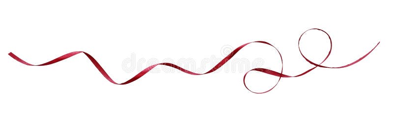 Red Silk Ribbon Loops and Heart Stock Image - Image of spiral, ribbon ...